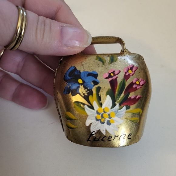 Hand Crafted | Accents | Vintage Handpainted Swiss Cow Bell | Poshmark